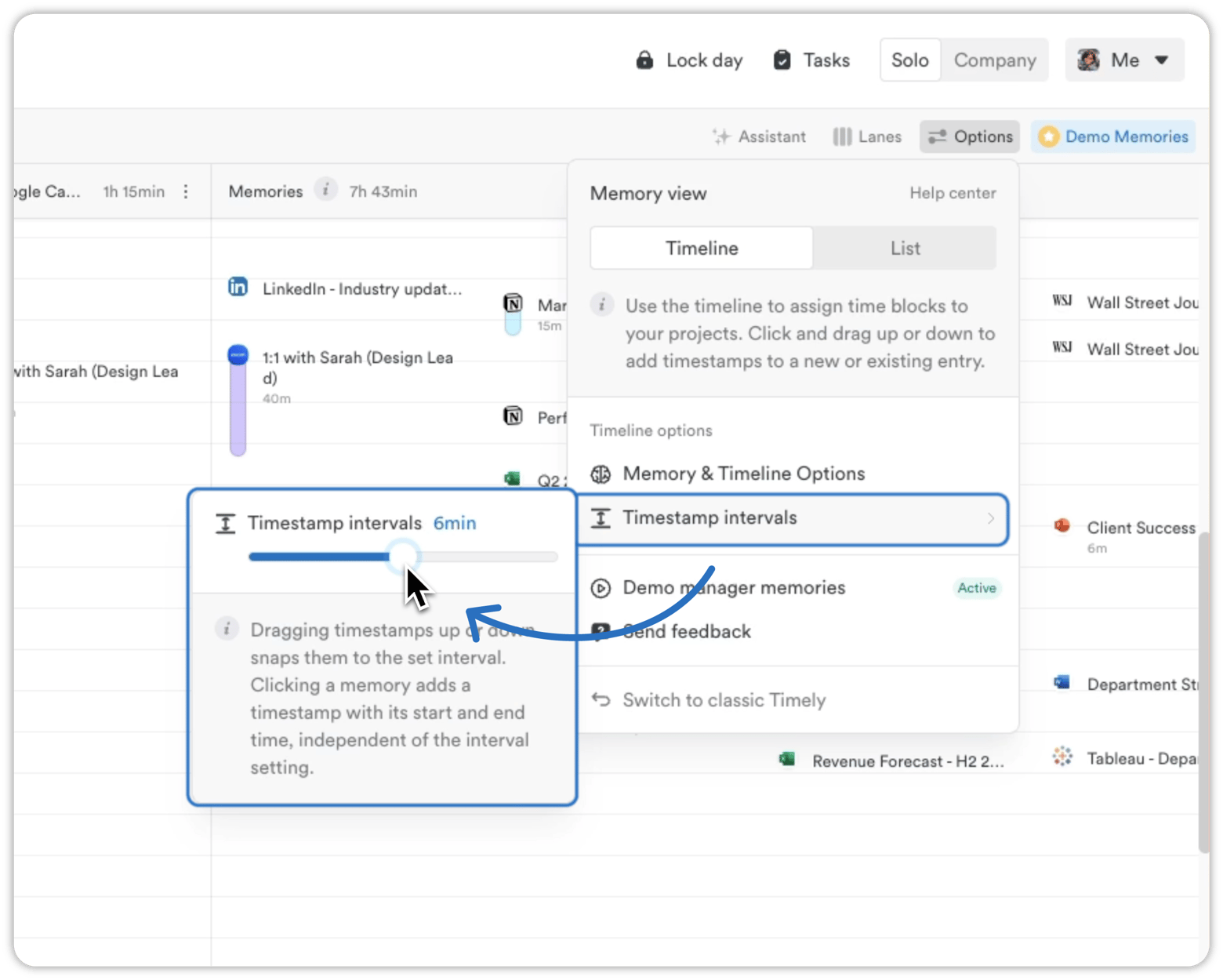 New Timeline | Timely Features | Timely Hub